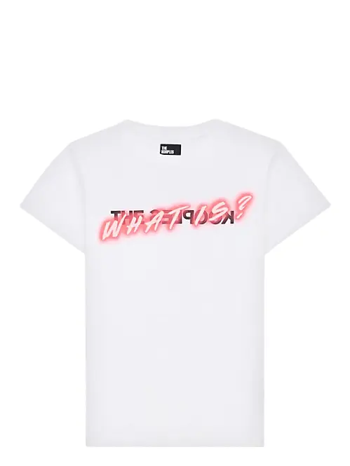 The Kooples Logo-print Cotton-jersey T-shirt - Whi01