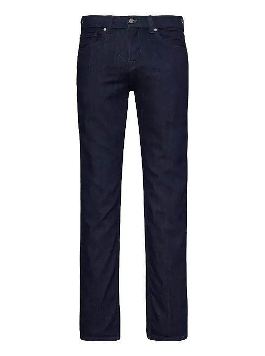 7 For All Mankind Slimmy Executive Straight-leg Jeans - Navy