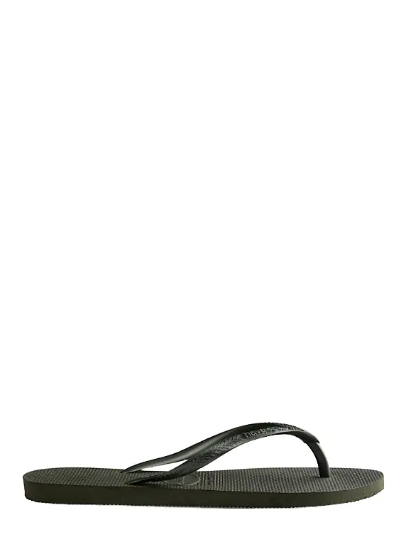 Havaianas Embossed Logo Rubber Flip-flops - Green Olive