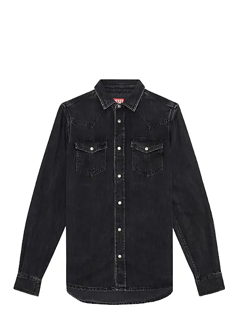 DIESEL Vega Patch-pocket Regular-fit Denim Overshirt - 2