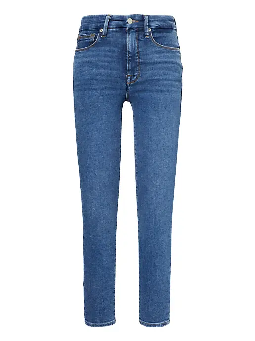 Good American Good Legs Cropped Skinny Jeans - Blue615