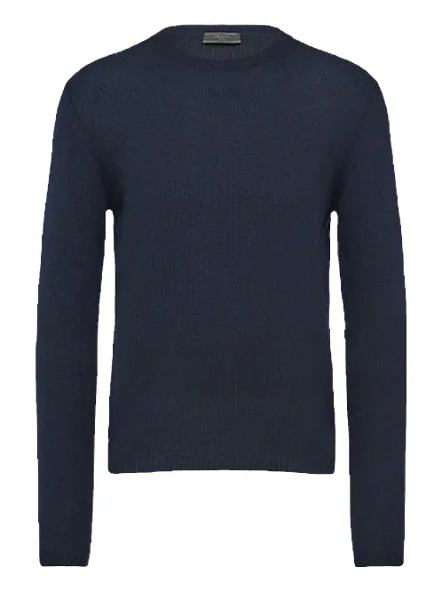 Prada Regular-fit Cashmere Jumper - Blue