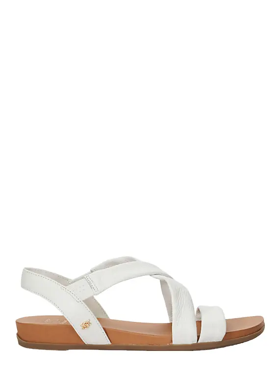 DUNE Landies Multiple-strap Leather Sandals - White-leather