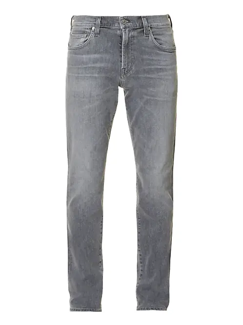 Citizens Of Humanity London Slim-fit Stretch-denim Jeans - Sycamore Mdlt Grey