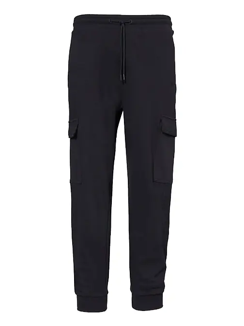 GYMSHARK Rest Day Tapered-leg Cotton-jersey Jogging Bottoms - Black
