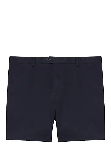 REISS Stretch-cotton Chino Shorts - Navy