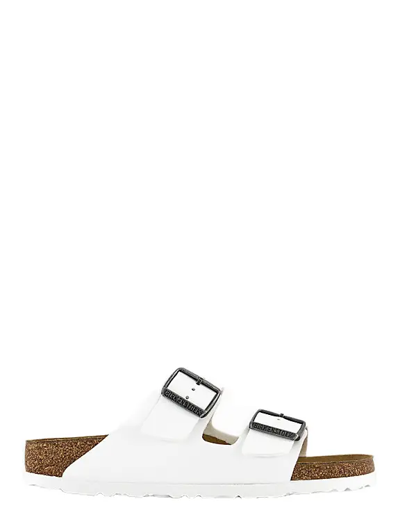 BIRKENSTOCK Arizona Patent Faux-leather Sandals - White Birko