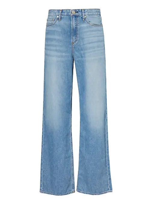 Rag & Bone Logan Wide-leg Mid-rise Jeans - Audrey