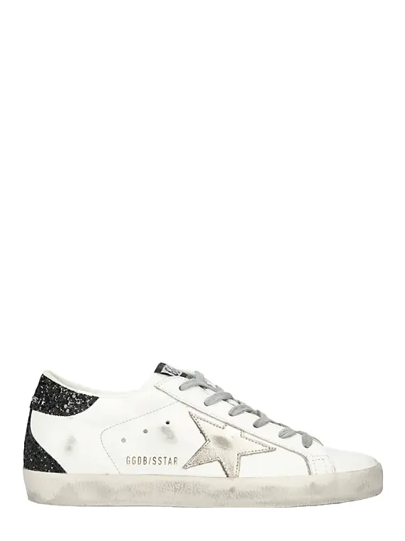 GOLDEN GOOSE Super-star Leather Low-top Sneakers - White/blk