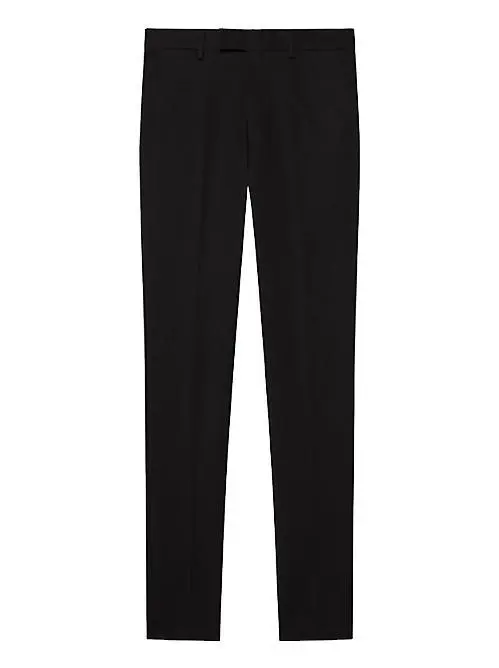 REISS Eastbury Slim-fit Mid-rise Stretch-cotton Chinos - Black