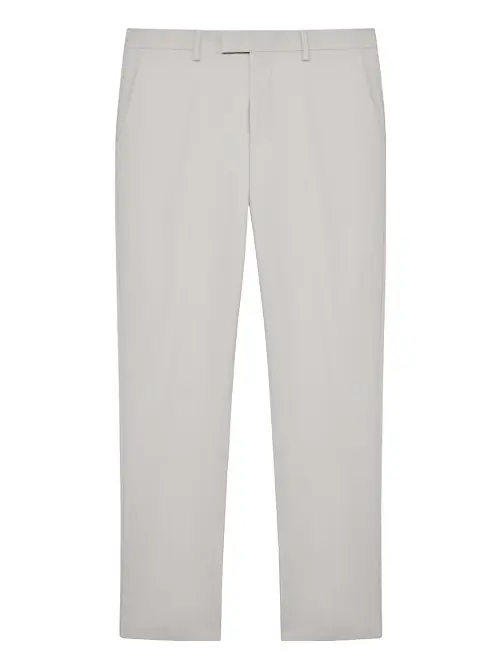 REISS Eastbury Slim-fit Mid-rise Stretch-cotton Chinos - Stone