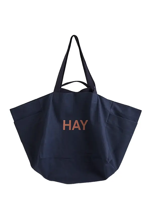 HAY Weekend Bag No 2 Cotton Tote Bag - Midnight Blue