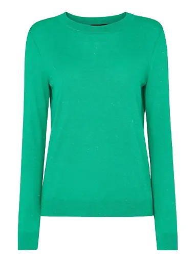 Whistles Sparkle Knit Crew-neck Jumper - Green