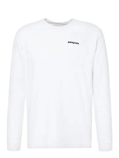 Patagonia P-6 Logo-print Cotton And Polyester-blend T-shirt - White