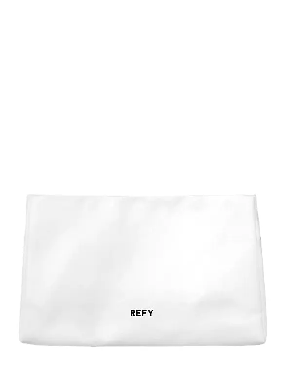 REFY Signature Cotton-canvas Beauty Bag - White