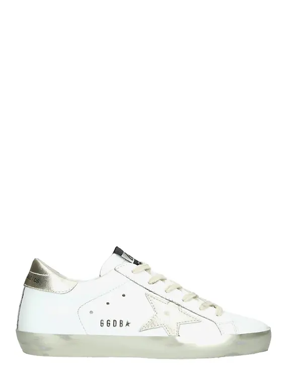 GOLDEN GOOSE Superstar E37 Logo-print Leather Low-top Trainers - Cream Comb