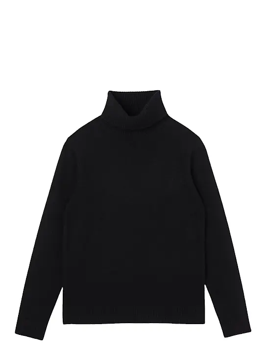 Sandro Knitted Wool-blend Jumper - Noir / Gris