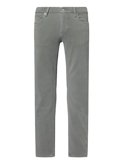FRAME L'homme Slim Stretch-denim Jeans - Dark Storm Grey