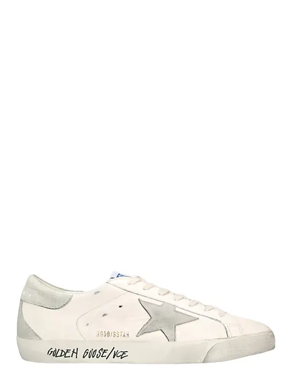Golden Goose Super Star Star-embroidered Leather Low-top Trainers - Grey/light