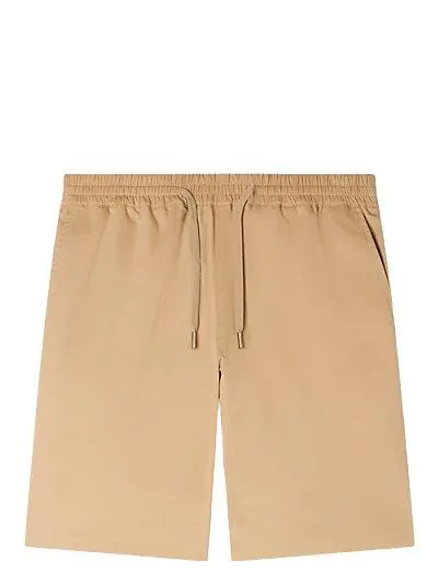 Sandro Stretch Cotton-blend Shorts - Beige