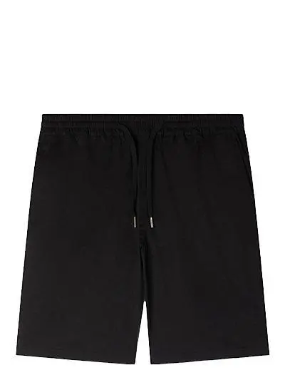 Sandro Stretch Cotton-blend Shorts - Black