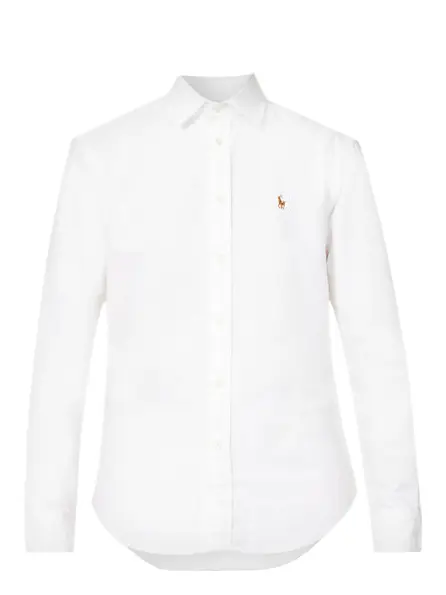 Polo Ralph Lauren Brand-embroidered Cotton Shirt - Bsr White
