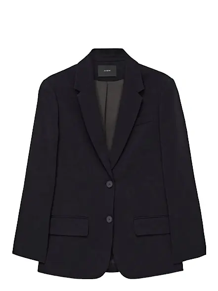 JOSEPH Relaxed-fit Single-breasted Woven Blazer - Black