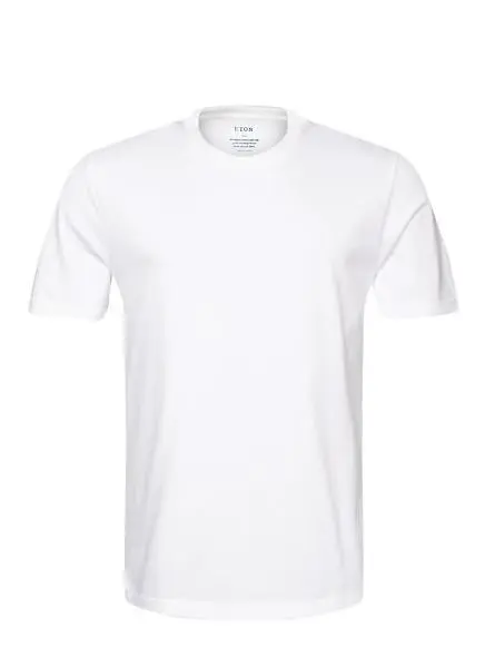 Eton Crewneck Cotton-jersey T-shirt - White