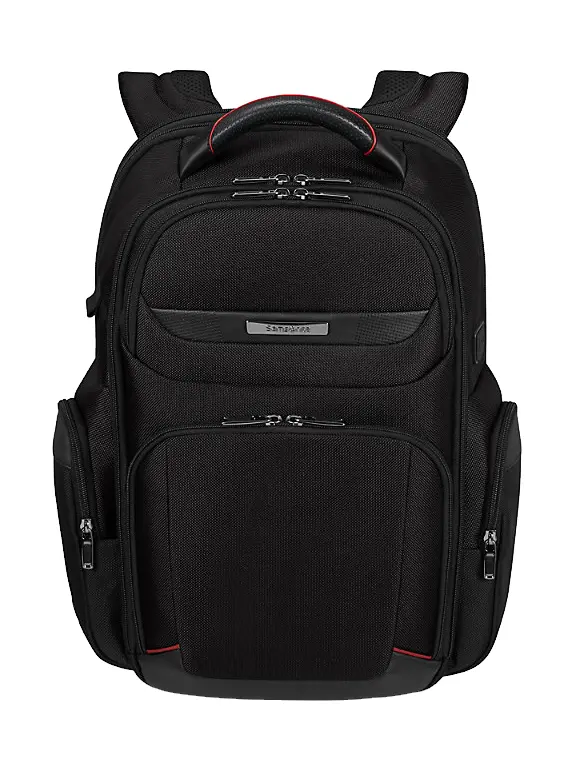 SAMSONITE Logo-embellished Woven Backpack - Black