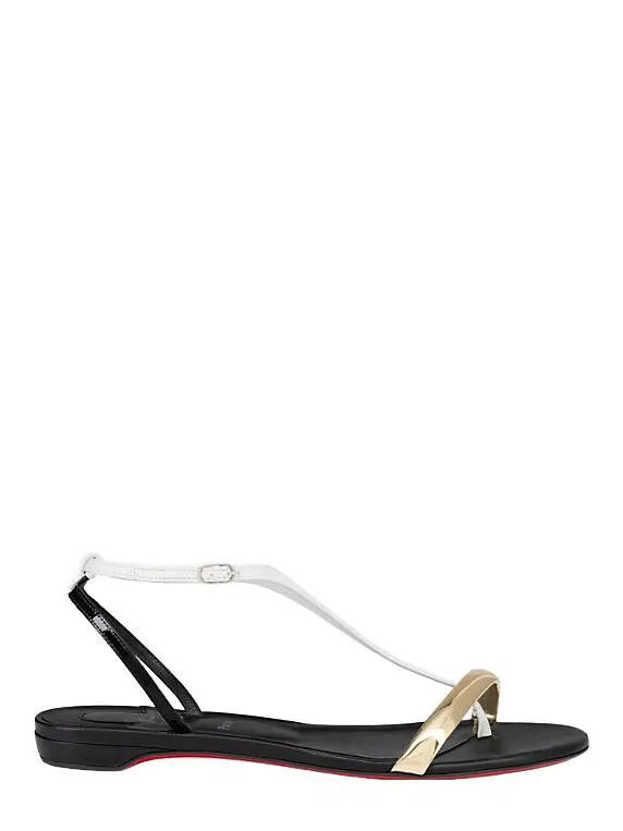CHRISTIAN LOUBOUTIN Athinita Leather Flat Sandals - Multi