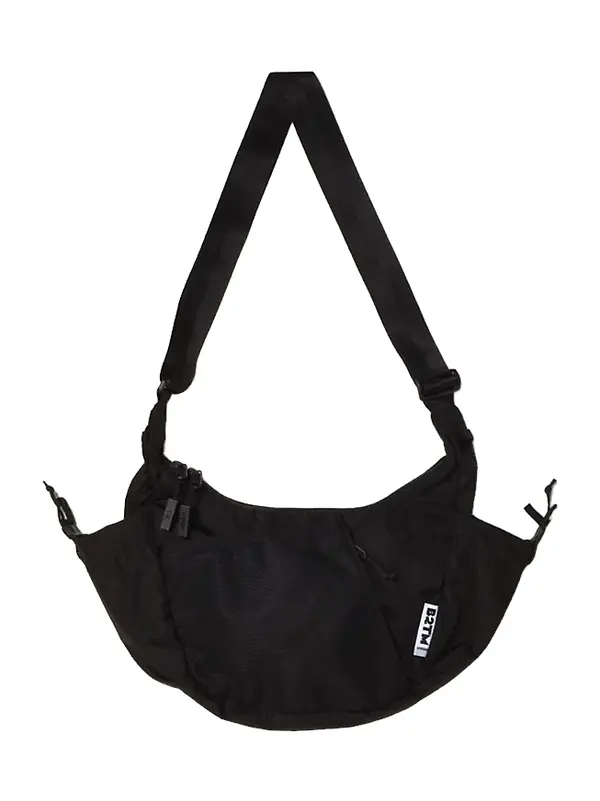 BABOON TO THE MOON Crescent Woven Cross-body Bag - Black