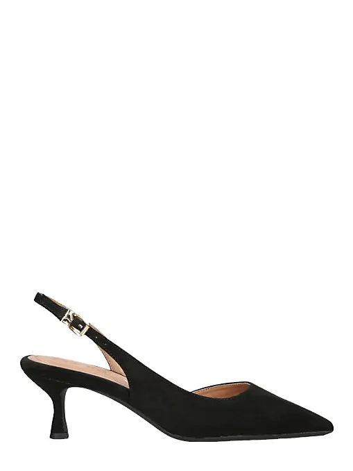 Kurt Geiger Aria Slingback Suede Sandals - Black