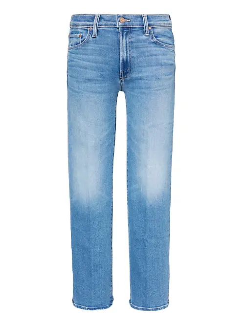 MOTHER Mr Rambler Zipped-ankle Straight-leg Mid-rise Stretch-denim Jeans - Out Of The Blue