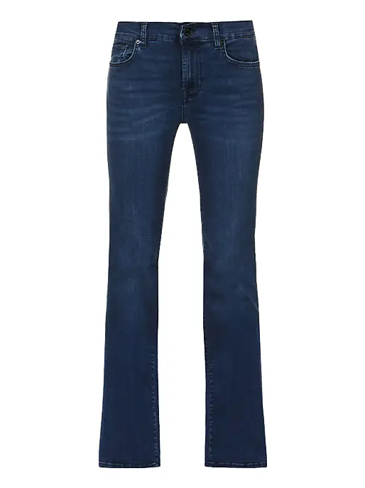 7 For All Mankind Bootcut-leg Mid-rise Stretch-denim Jeans - Park Avenue