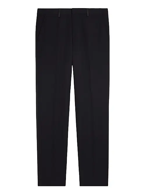 The Kooples Straight-leg Wool Trousers - Black