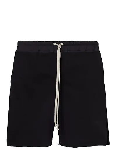 Rick Owens Mid-rise Stretch-cotton Shorts - Black