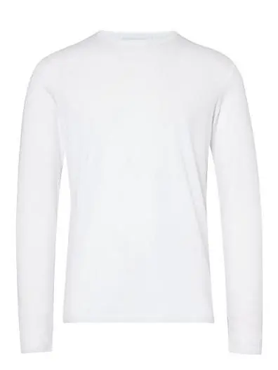 Sunspel Sun Crew-neck Long-sleeve Cotton-jersey T-shirt Xxl - White