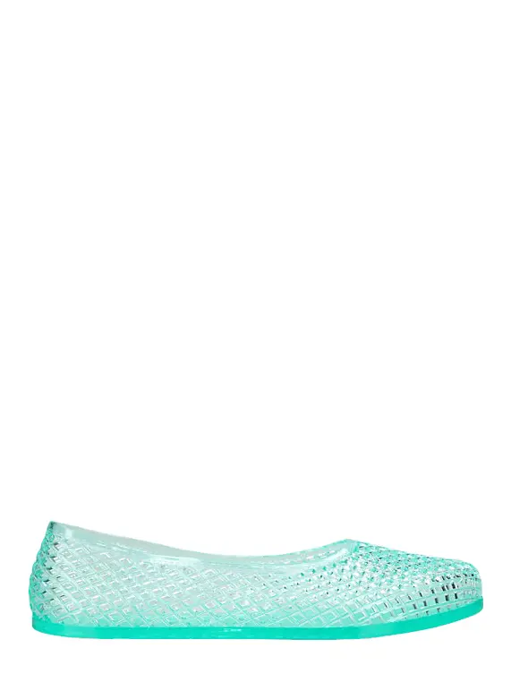 ANCIENT GREEK SANDALS Iro Mesh-textured Pvc Flats - Blue