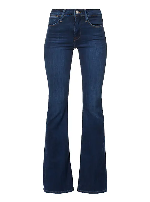 FRAME Le High Flare High-rise Flare-leg Stretch-denim Jeans - Majesty