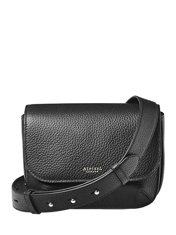 ASPINAL OF LONDON Ella Leather Cross-body Bag - Black