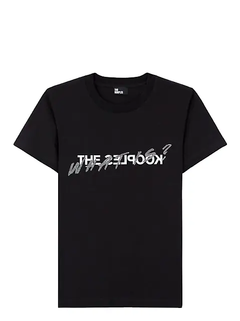 The Kooples Logo-print Cotton T-shirt - Bla01