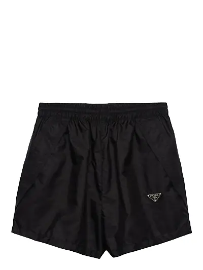 Prada Re-nylon Mid-rise Shorts - Black