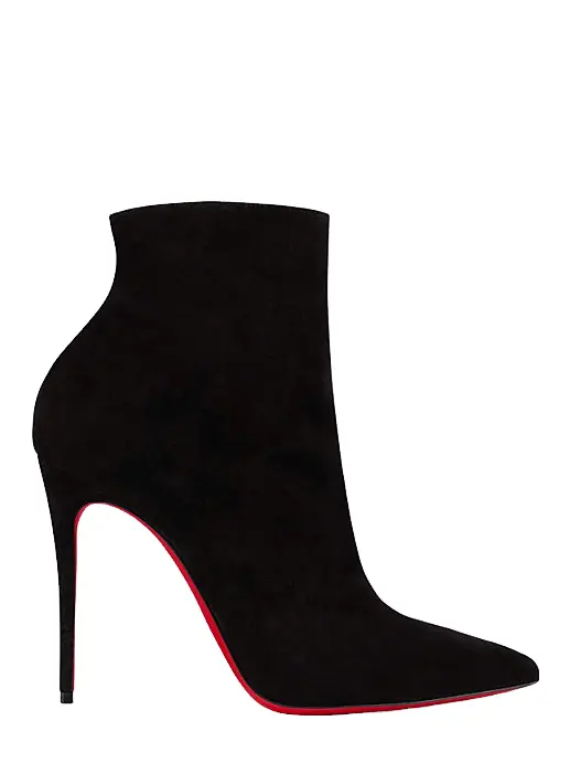 CHRISTIAN LOUBOUTIN So Kate 100 Suede Heeled Ankle Boots - Black