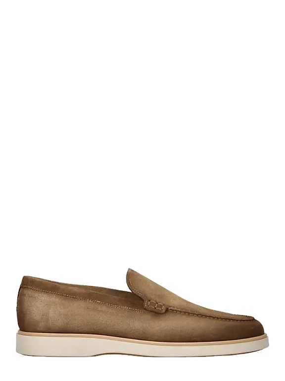 Magnanni Paraiso Slip-on Suede Loafers - Mid Brown