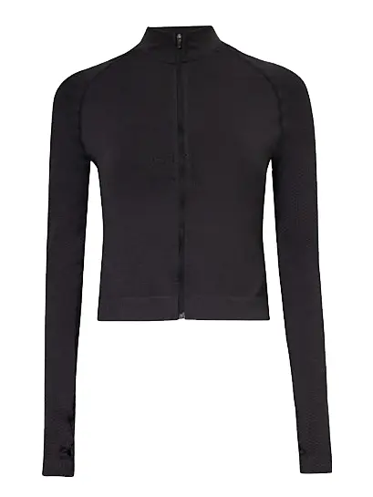 TALA Sculpt Panelled Woven Jacket - Black Marl