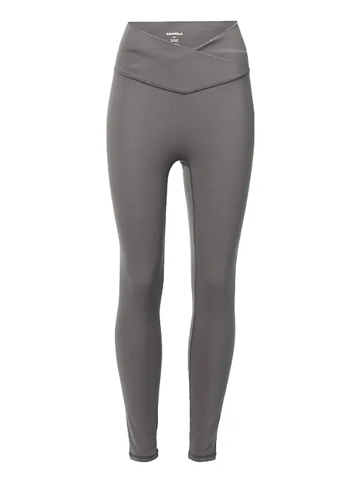 ADANOLA Ultimate Wrap-over Workout Leggings - Dark Grey