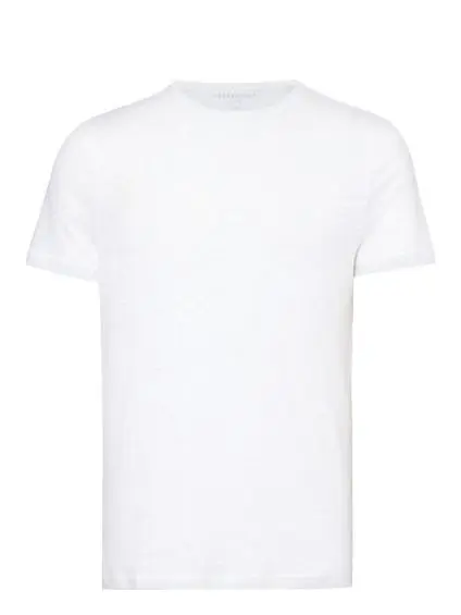 Derek Rose Jordan Short-sleeved Linen T-shirt - White