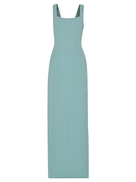 Whistles Mila Square-neck Woven Maxi Dress - Light Green