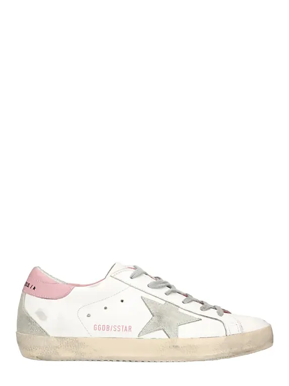 GOLDEN GOOSE Superstar Star-applique Low-top Leather Trainers - White/comb
