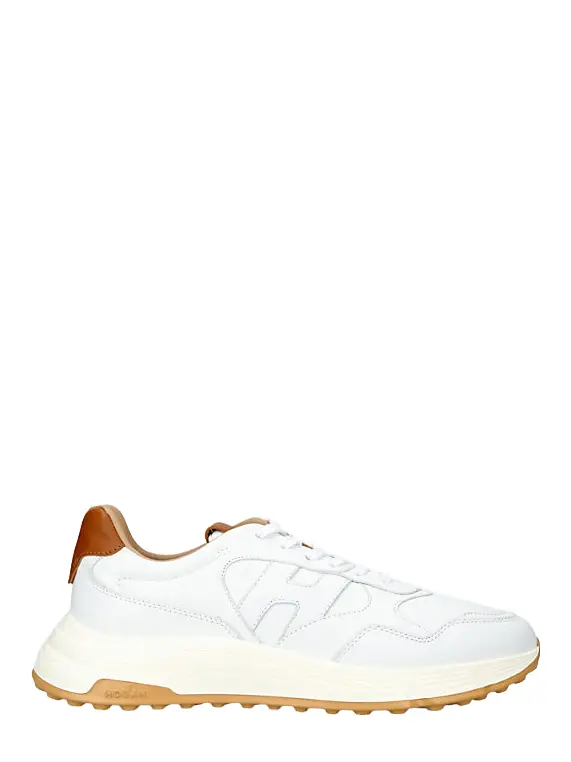 Hogan Hyperlight Branded Leather Low-top Trainers - White/oth